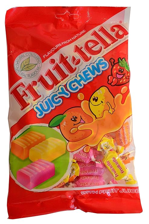 Fruit-tella Assorted Juicy Chews - Sweets with Fruit Juice 200g x 3 ...