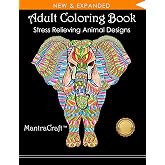 Amazon.com: Adult Coloring Book: Stress Relieving Animal Designs ...