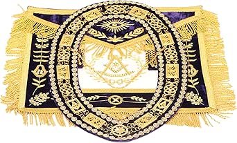 Amazon.com: Masonichub Grand Lodge Masonic Apron 100% Lambskin Leather ...