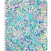 Lilly Pulitzer Large Hardcover Spiral Notebook, 11" x 9.5" with 160 ...