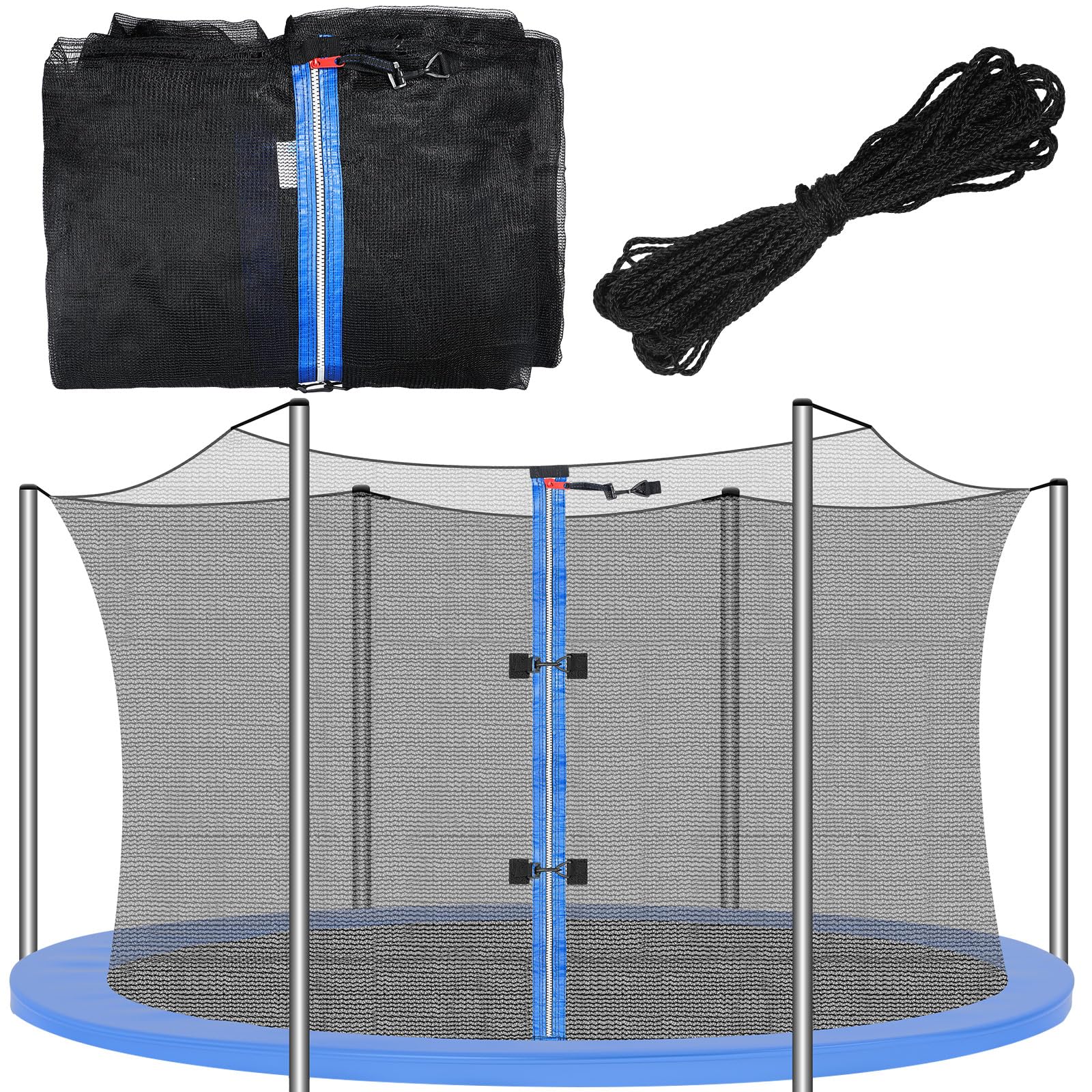 Trampoline Replacement 12 13 14 15 16 ft Trampoline Safety Net Round ...