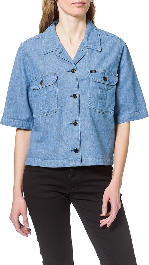 Lee Women's Shortsleeve Jacket Denim: Amazon.co.uk: Clothing