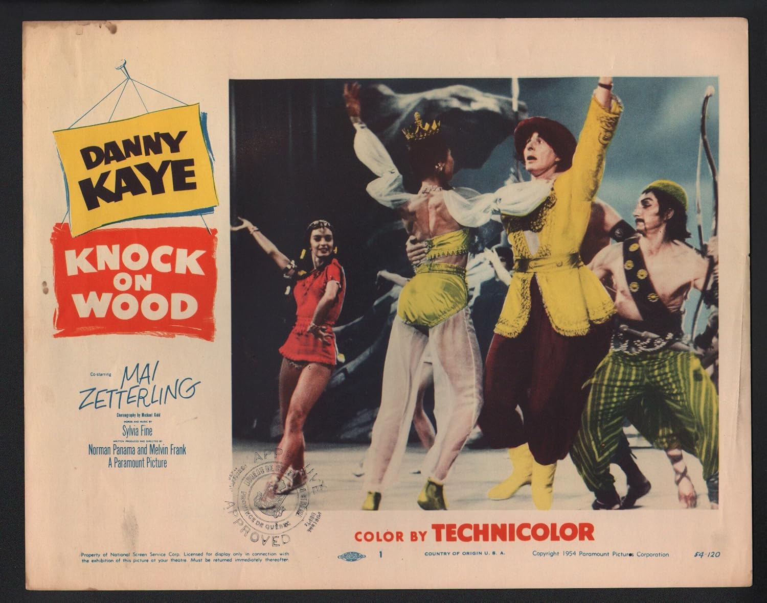 Amazon.com: MOVIE POSTER: Danny Kaye 11"x14" Lobby Card Diana Adams ...