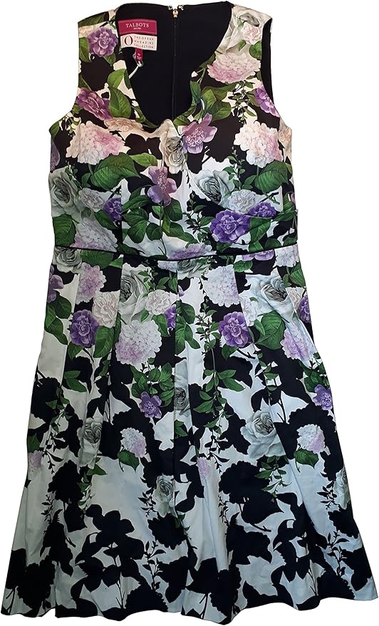 Talbots Petites Floral Dress 6p at Amazon Women’s Clothing store