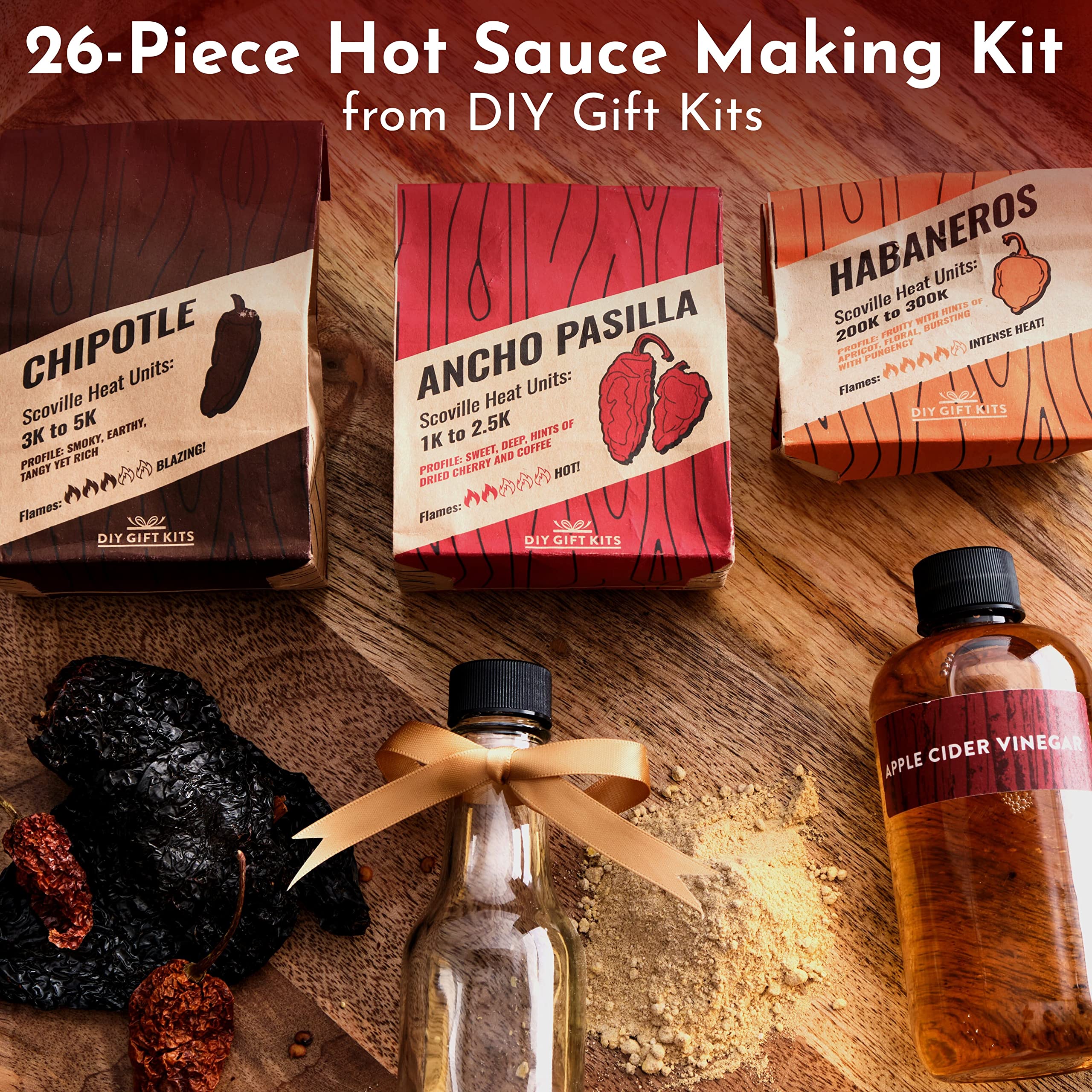 Mua DIY Gift Kits Standard Hot Sauce Gift Set with 3 Recipes, Make Your ...