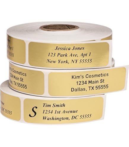 Embossed Gold Foil Address Labels Gold Foil Return Address Label,