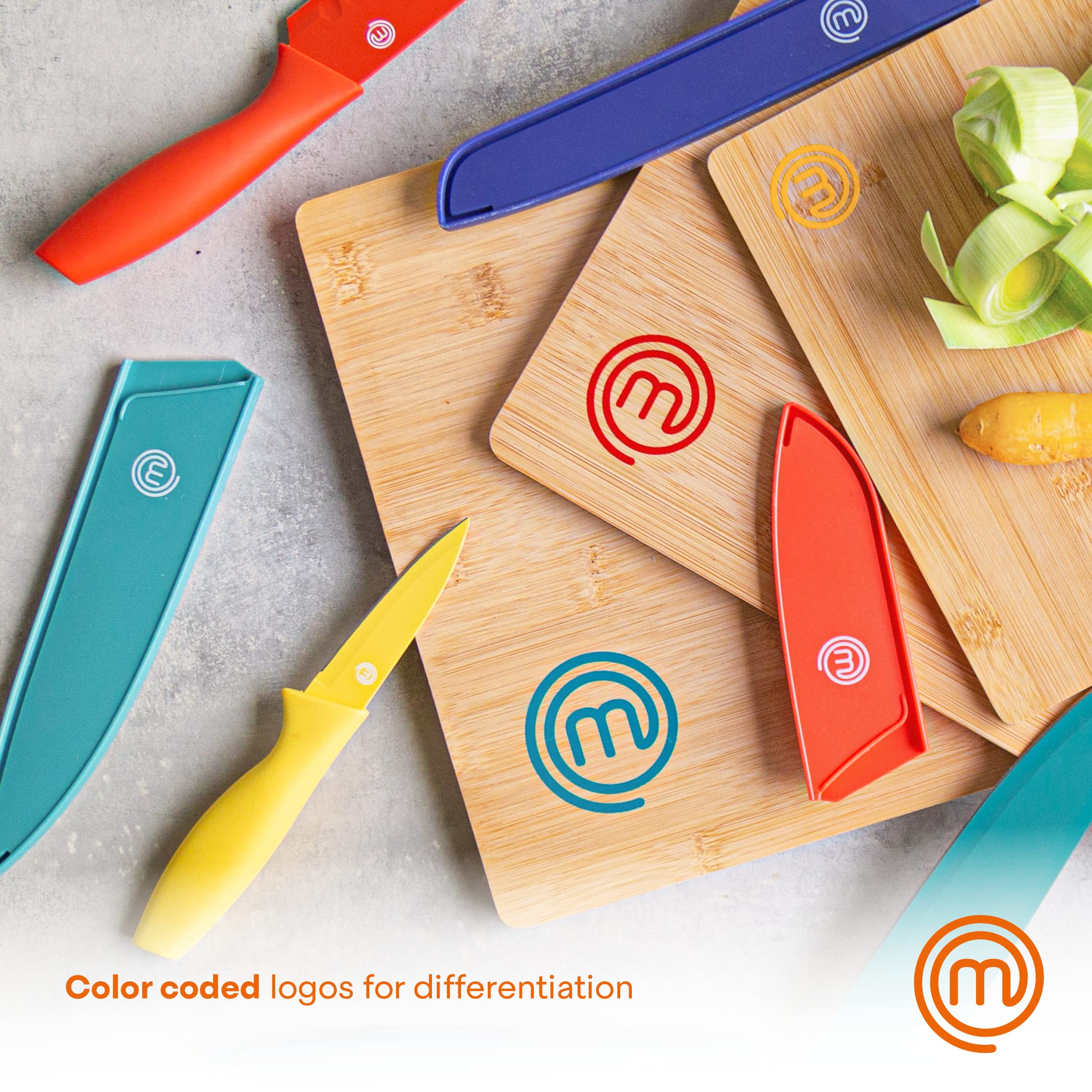 Mua MasterChef Cutting Boards for Kitchen, Bamboo Chopping Board Set of ...