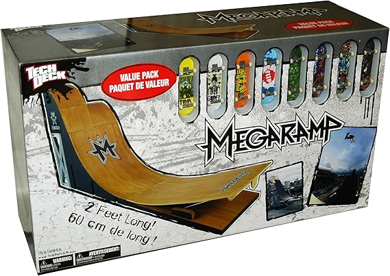 Tech Deck Mega Ramp Value Pack - MegaRamp + 6 Fingerboards: Amazon.co ...