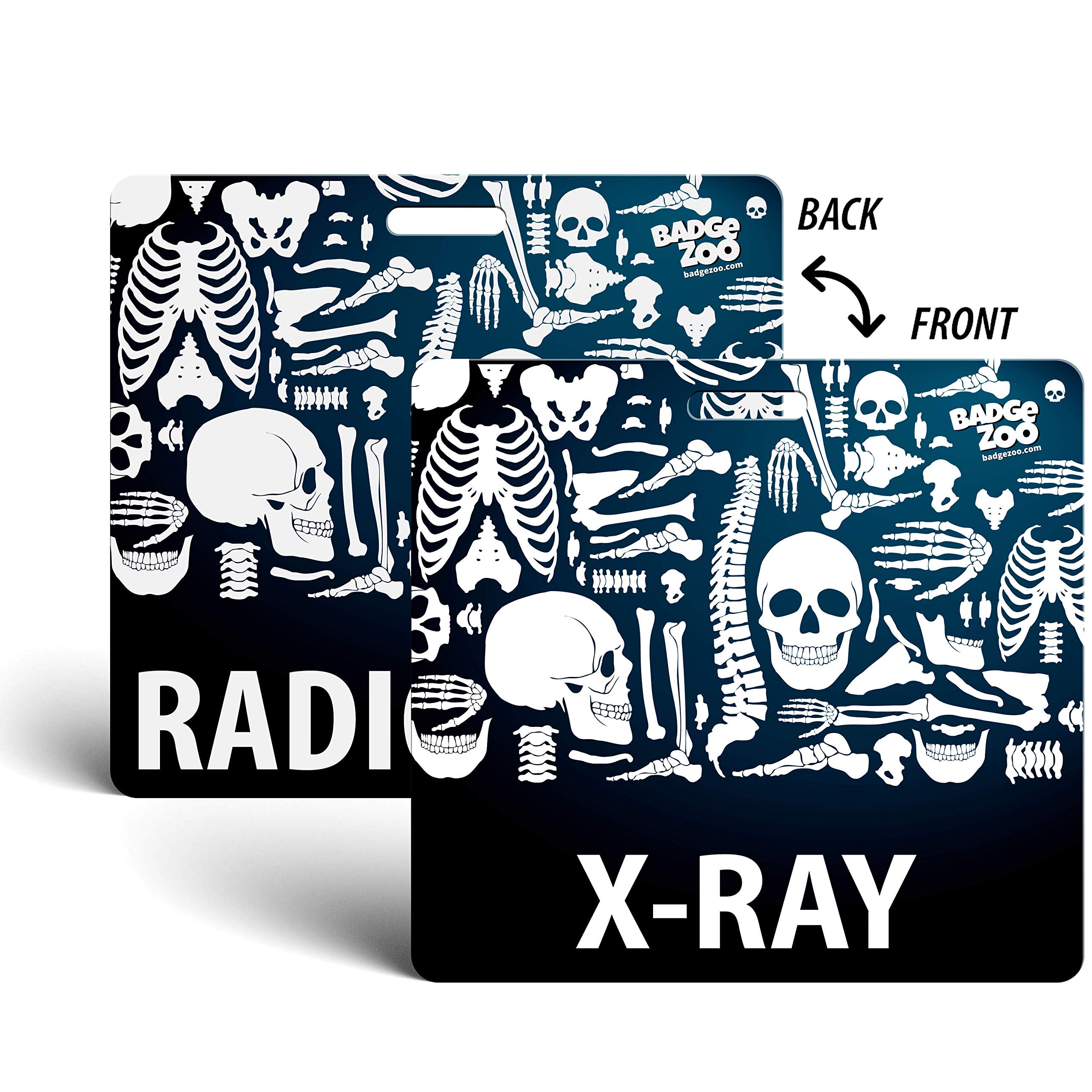 X-Ray/Radiology Badge Buddy - Black - Skeleton Themed - Radiology ...