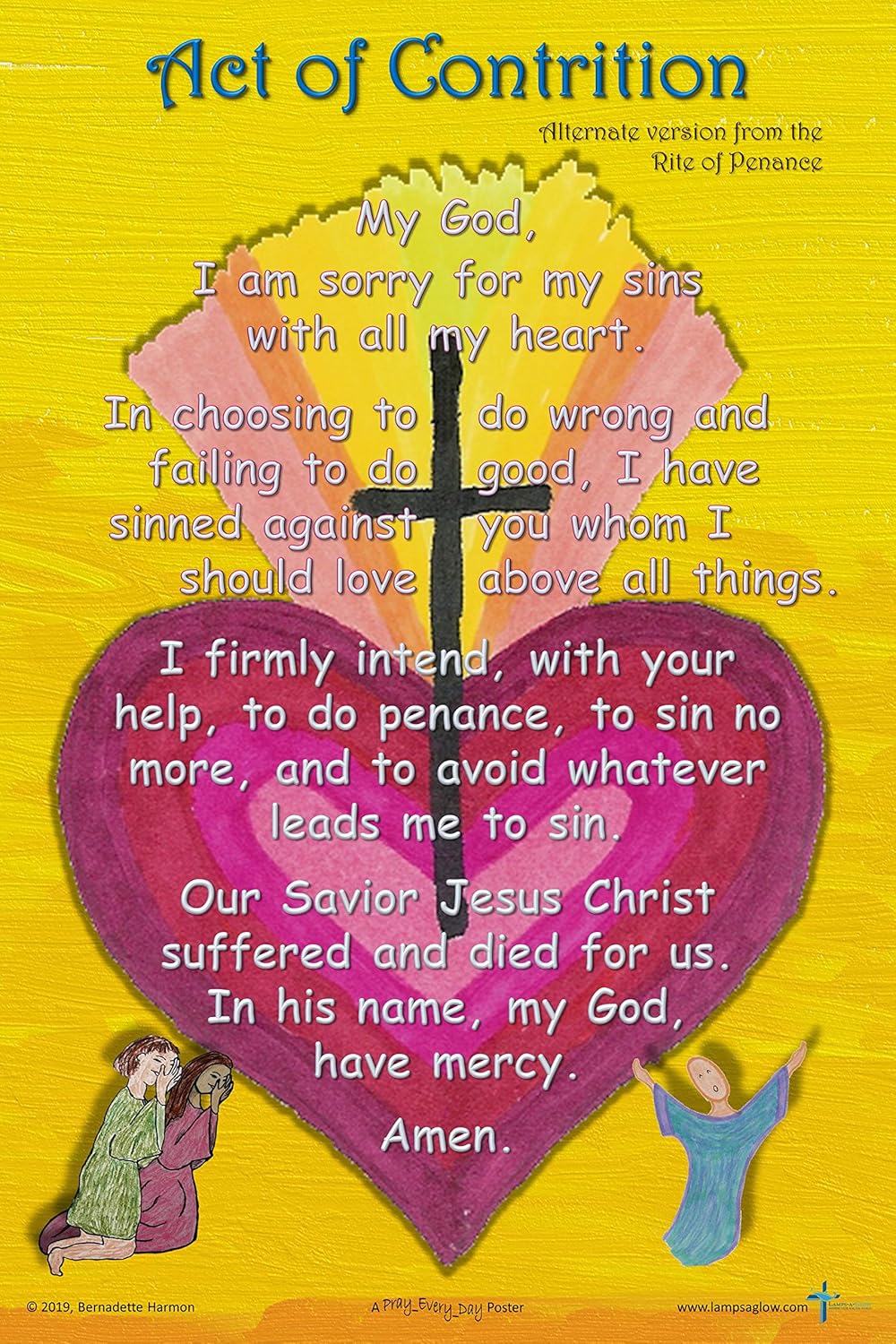 Amazon.com: The Act of Contrition - Classroom Poster 12" x 18" (Set of ...