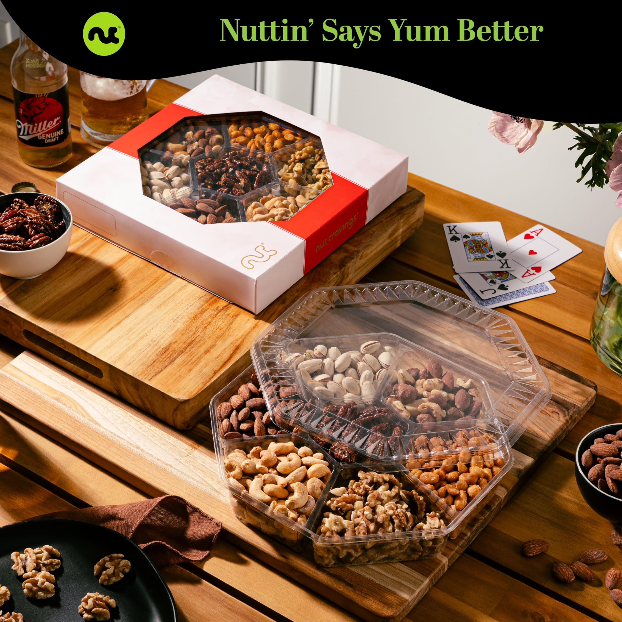 Mua NUT CRAVINGS - Thanksgiving Mixed Nuts Gift Basket in Red Gold Box ...