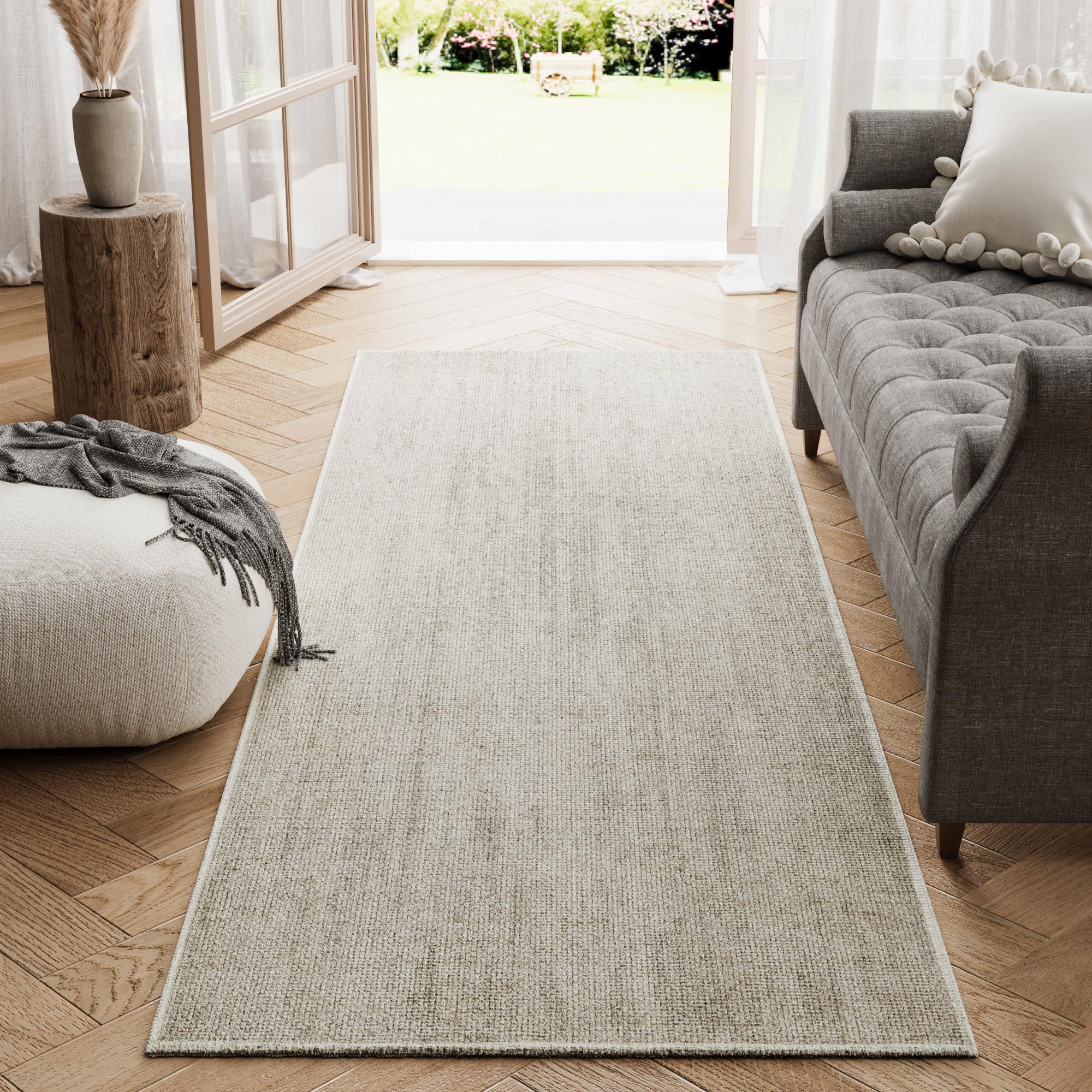 jinchan Modern Runner Rug 2x6 Washable Rug Hallway Grid Accent Rug ...