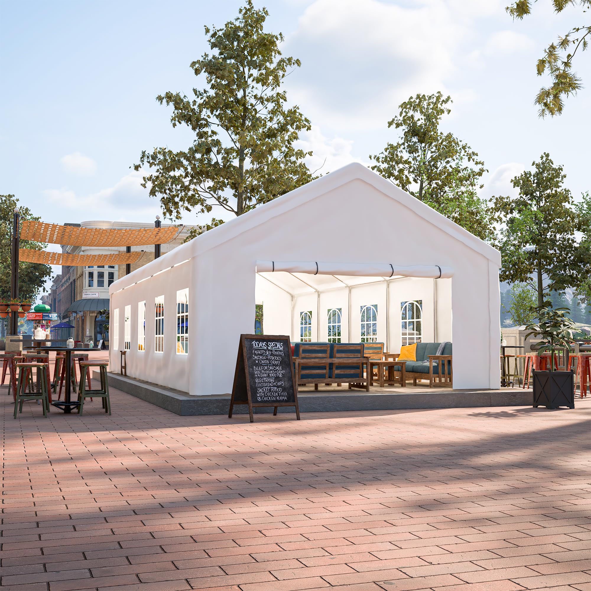 YOPTO 16x32 Party Tent Outdoor Tents for Parties with Removable ...