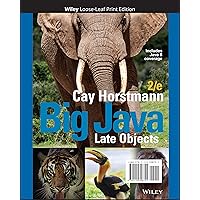 Big Java: Late Objects: Horstmann, Cay S.: 9781119398721: Amazon.com: Books