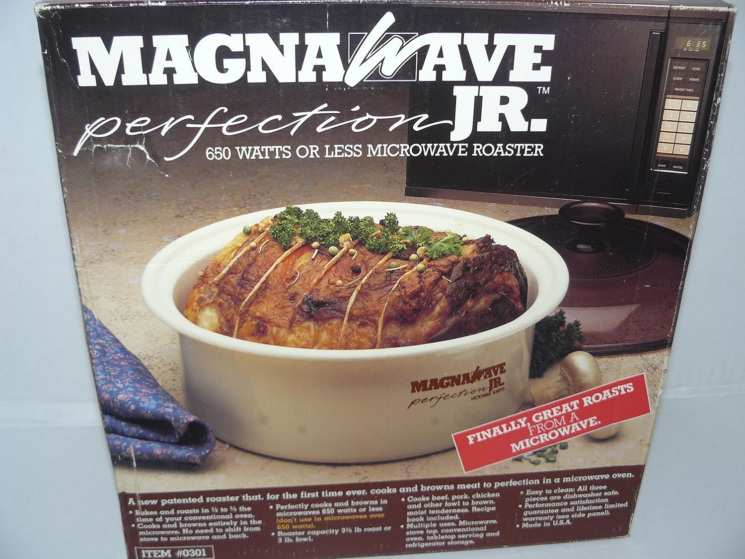 Magna Wave Perfection Jr. 650 Watts or Less Microwave Roaster: Amazon ...