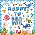 Amazon.com : 87 PCS Sea Animal Bulletin Board Decorations Under The ...