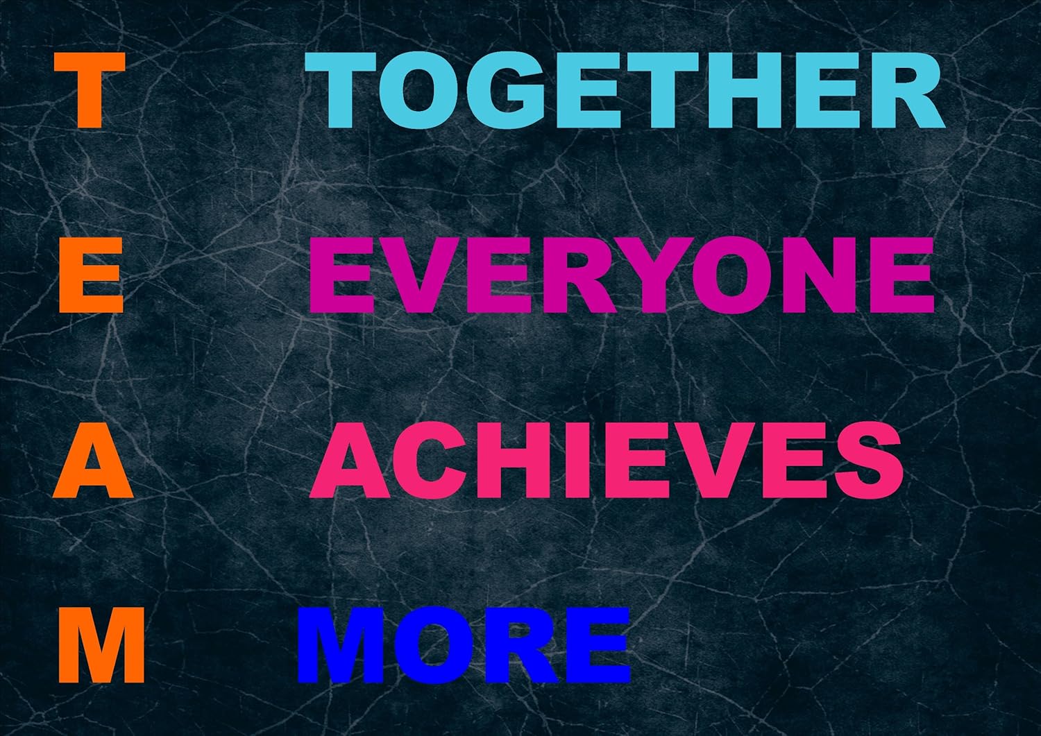 TEAM... Life Inspirational Motivational Quote Sign Poster Print Picture ...