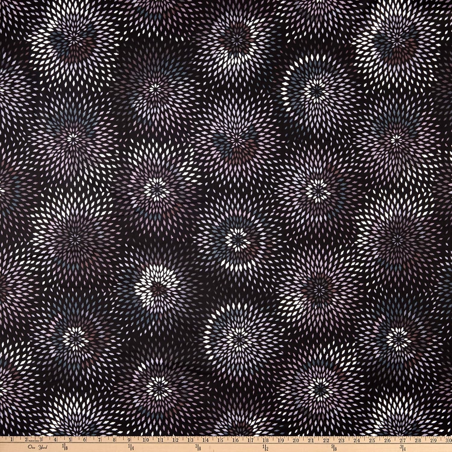 Amazon.com: Henry Glass Radiance 108'' Wide Back Diamond Flower Fabric ...