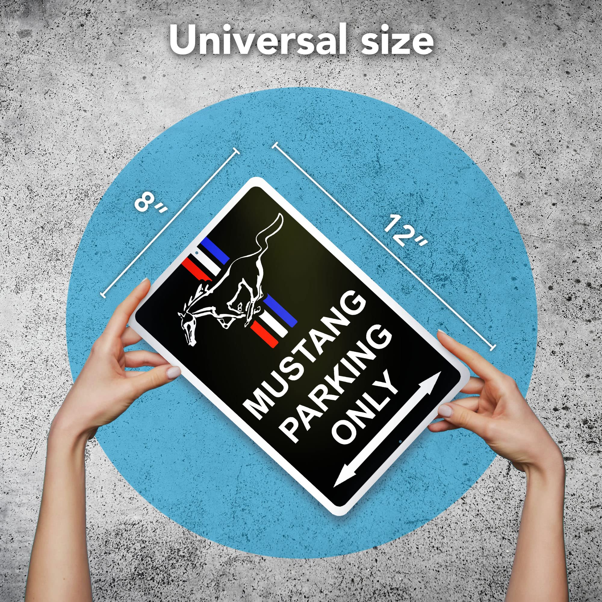 Mua Mustang Sign - 8x12 Aluminum Garage Gifts for Men - Mustang Man ...