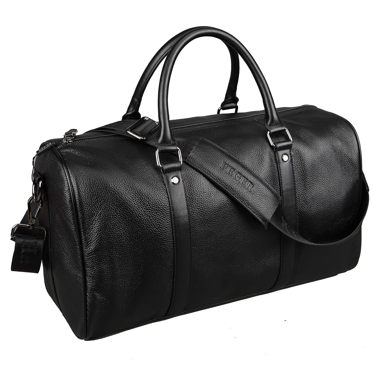 FEGER Echtes Leder Weekender Taschen für Männer Große Duffle Bag ...