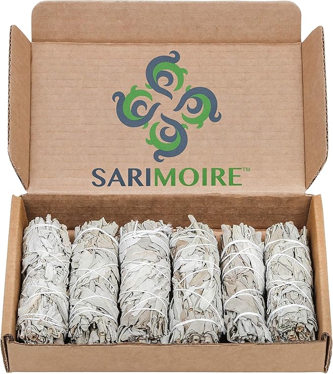 White Sage Smudge Sticks - 6-4" Sage Bundles - Perfect Sage Stick Smudge Sticks Smudging Kit ...