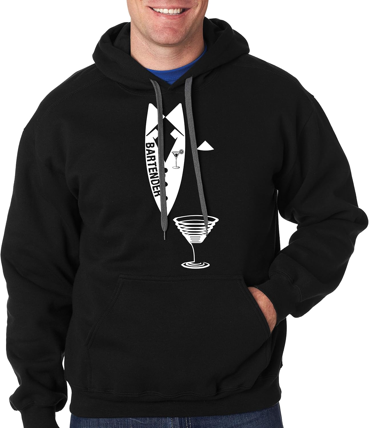 Amazon.com: The Bartender Funny Bar Pub Hoodie Sweater: Clothing