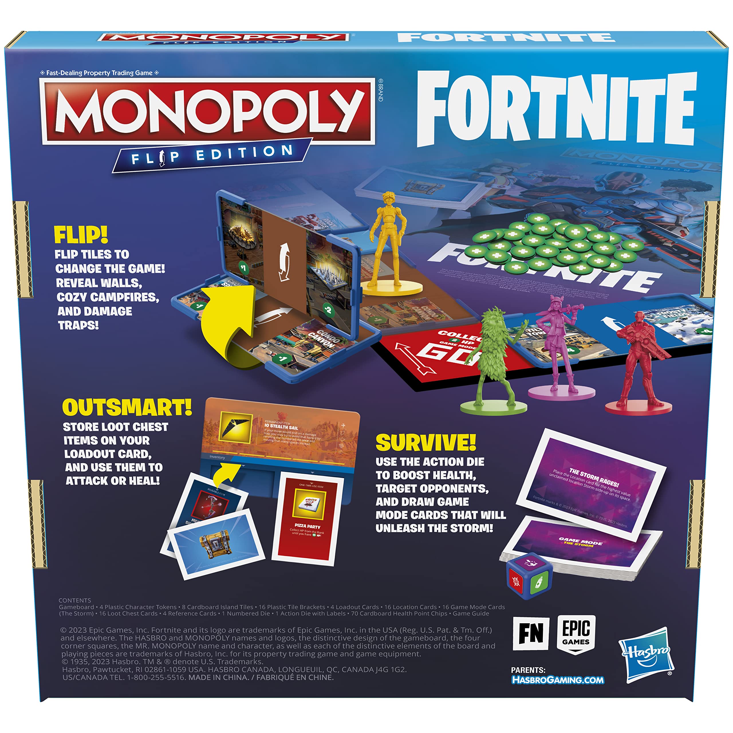 Mua Hasbro Gaming MONOPOLY FORTNITE FLIP EDITION Board Game for 2-4 ...