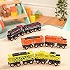 Battat – Wooden Trains – Toddler Railroad Set – Trains In Yellow ...