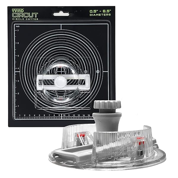 VViViD Circut Rotating Transparent Lightweight Paper Cutter Including ...