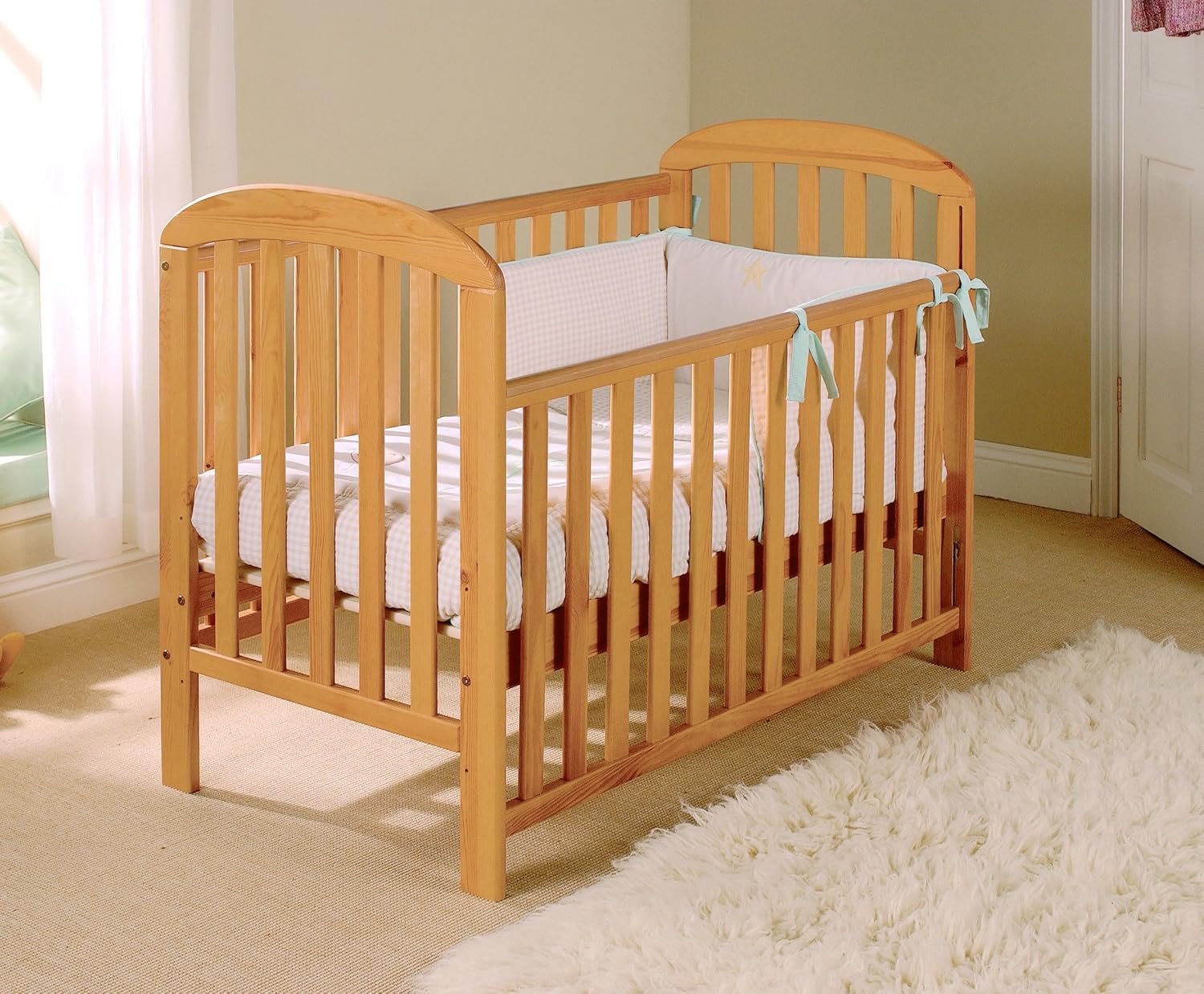 East Coast Anna Dropside Cot (Antique) – BigaMart