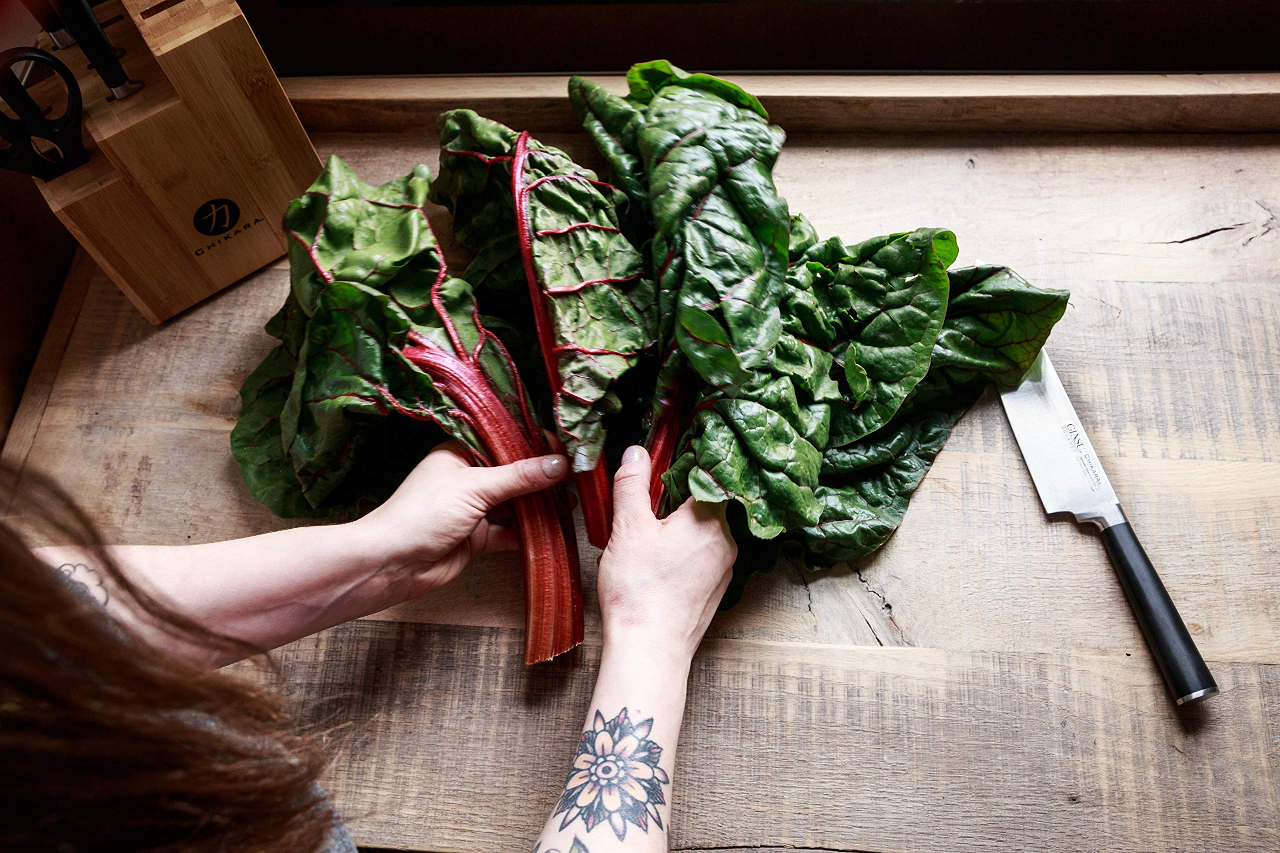 Ginsu Gourmet Chikara Series Forged 19-Piece Japanese Steel Knife Set ...