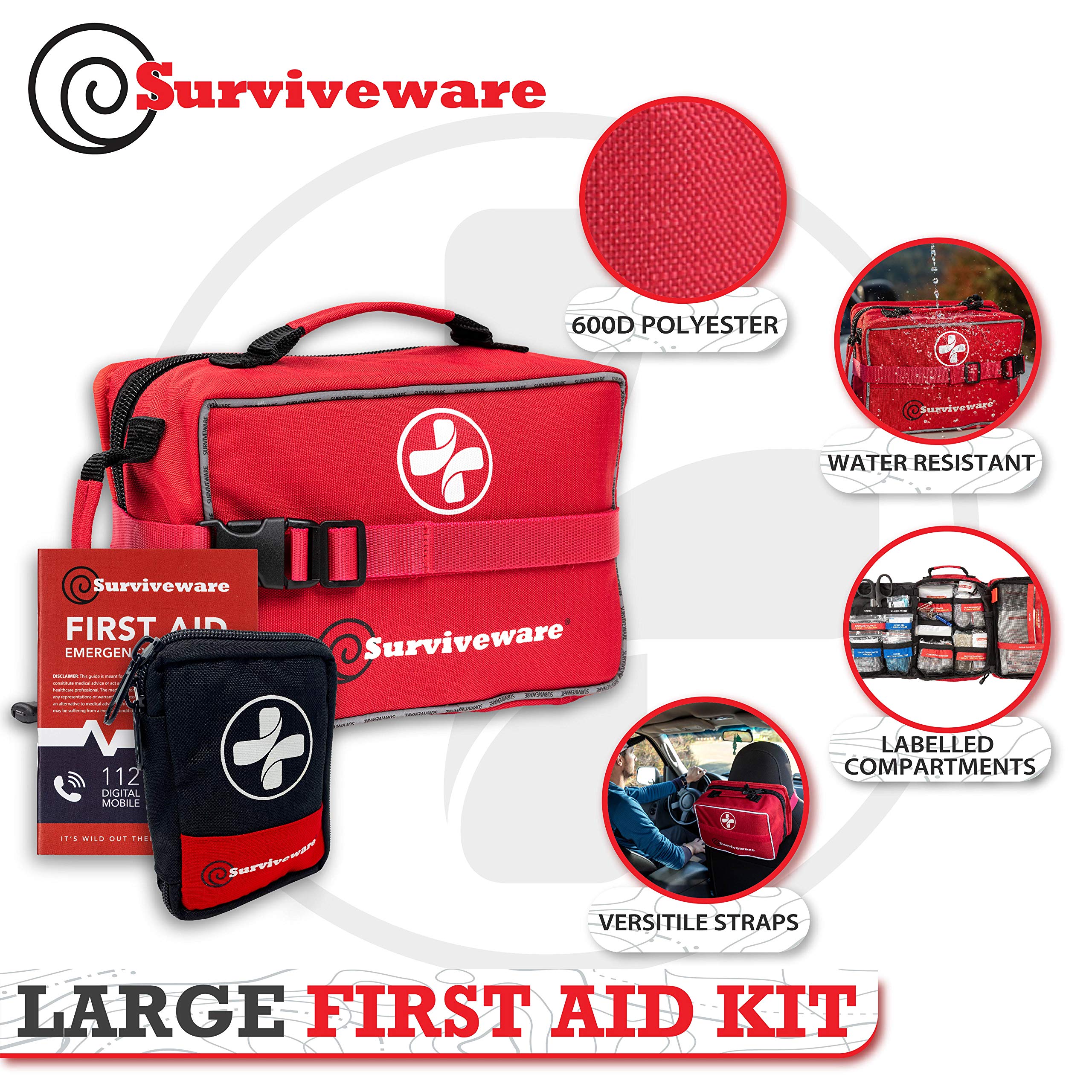 Mua Surviveware Comprehensive Premium First Aid Kit Emergency Medical ...