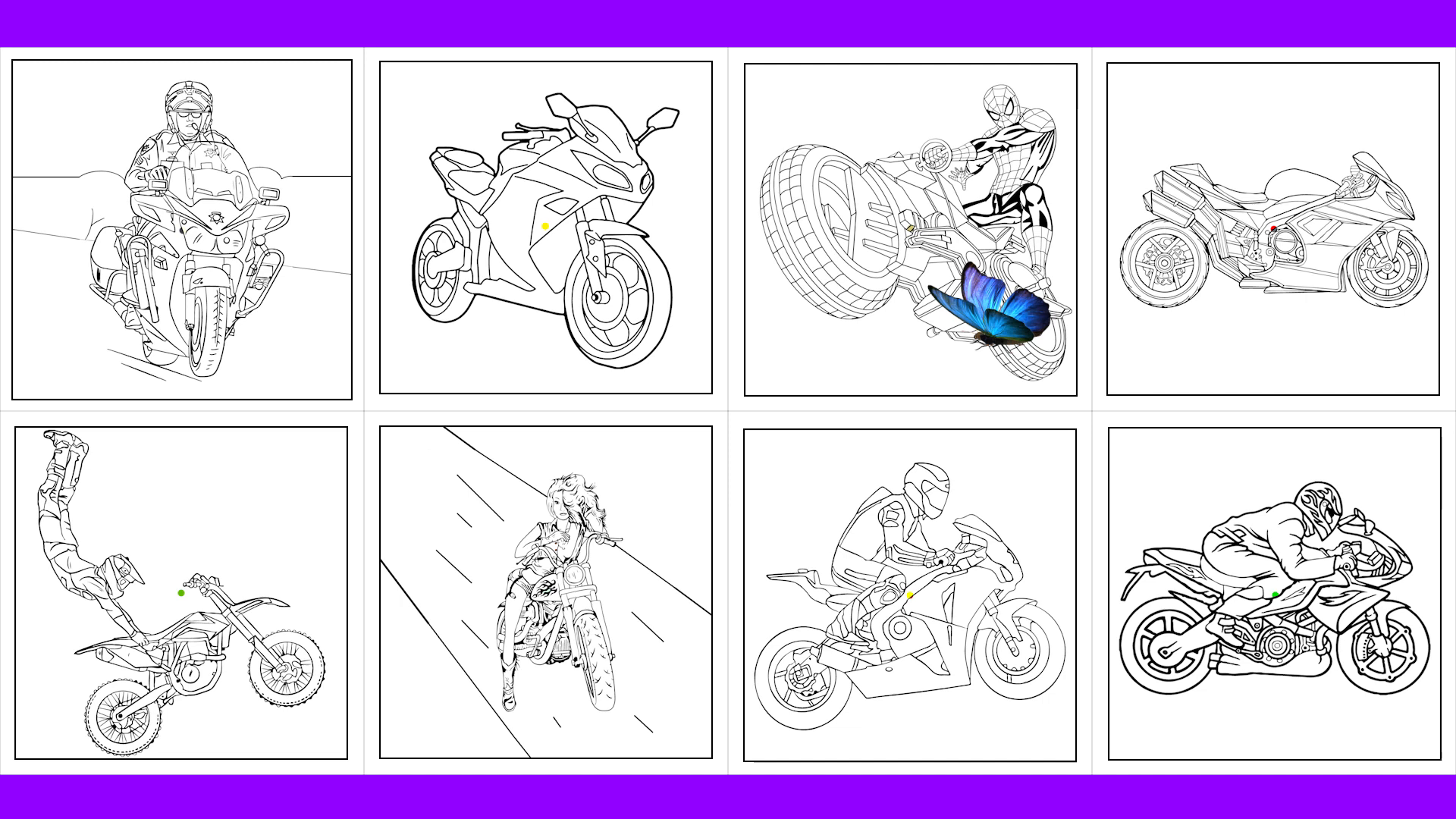 Bikes Coloring Book : Color By Number - Vehicles Coloring Games - App ...