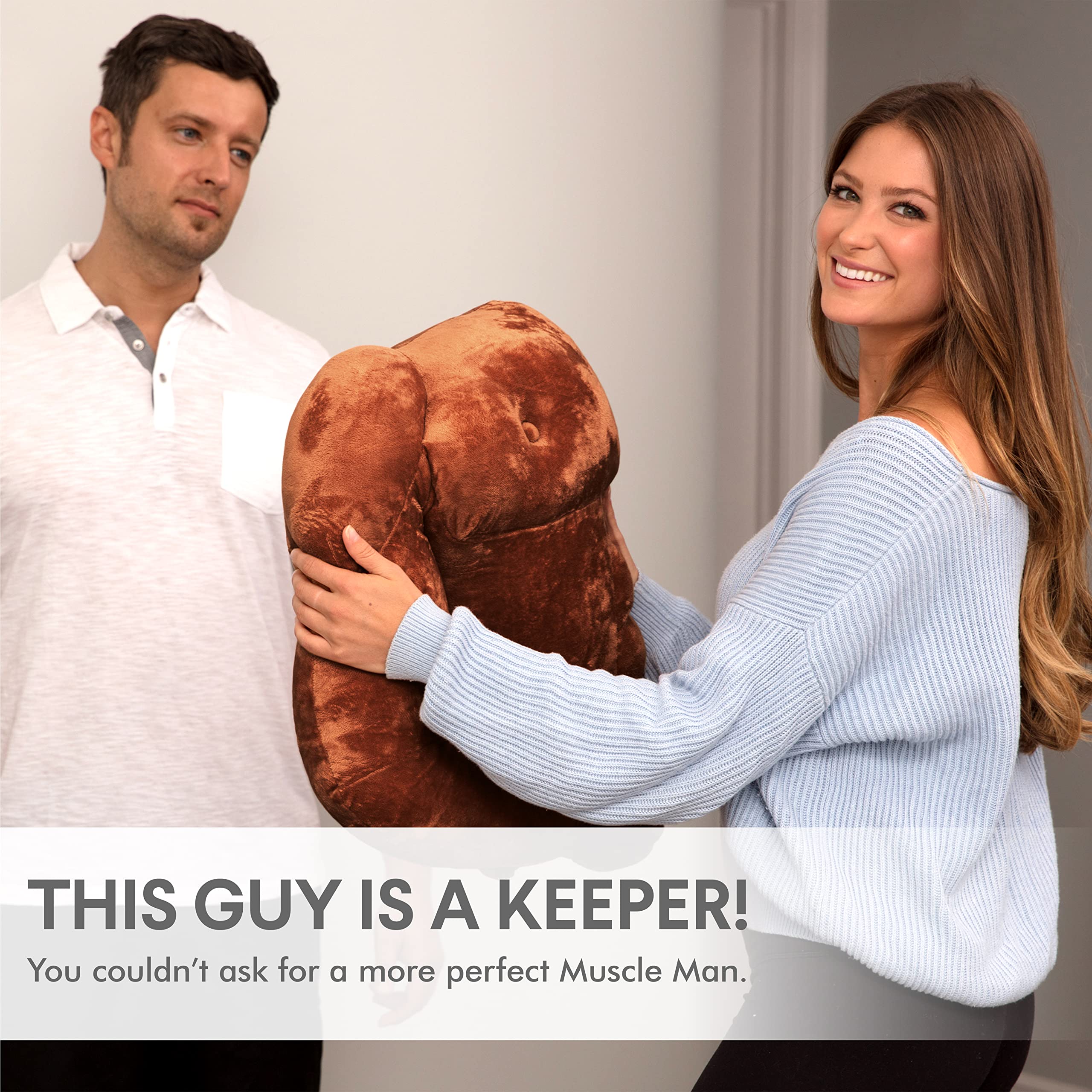 Mua Muscle Man Pillow – Cute and Fun Hunky Husband Cuddle Companion ...