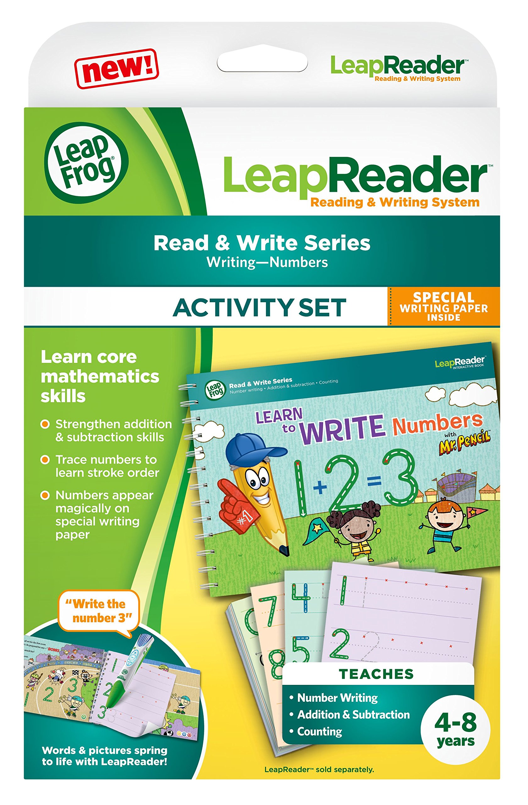 LeapFrog LeapReader Writing Workbook Learn To Write Numbers With Mr 