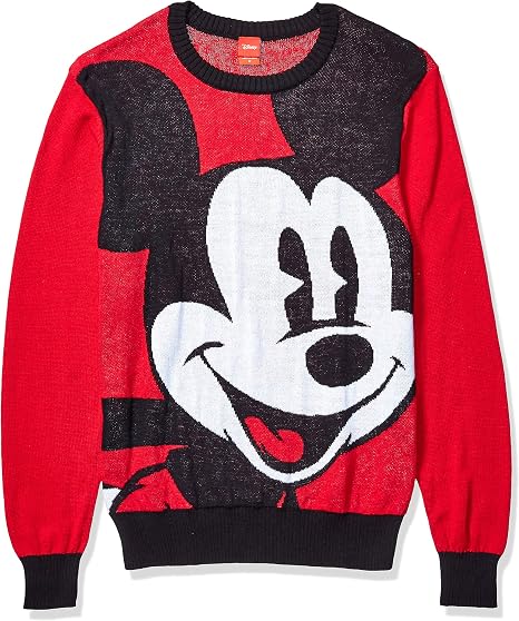 Disney Men's Sweater, Red 2, Large: Amazon.ca: Clothing & Accessories
