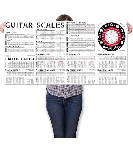Guitar Poster Beginner Guitar Chord Chart Poster For Beginners ...