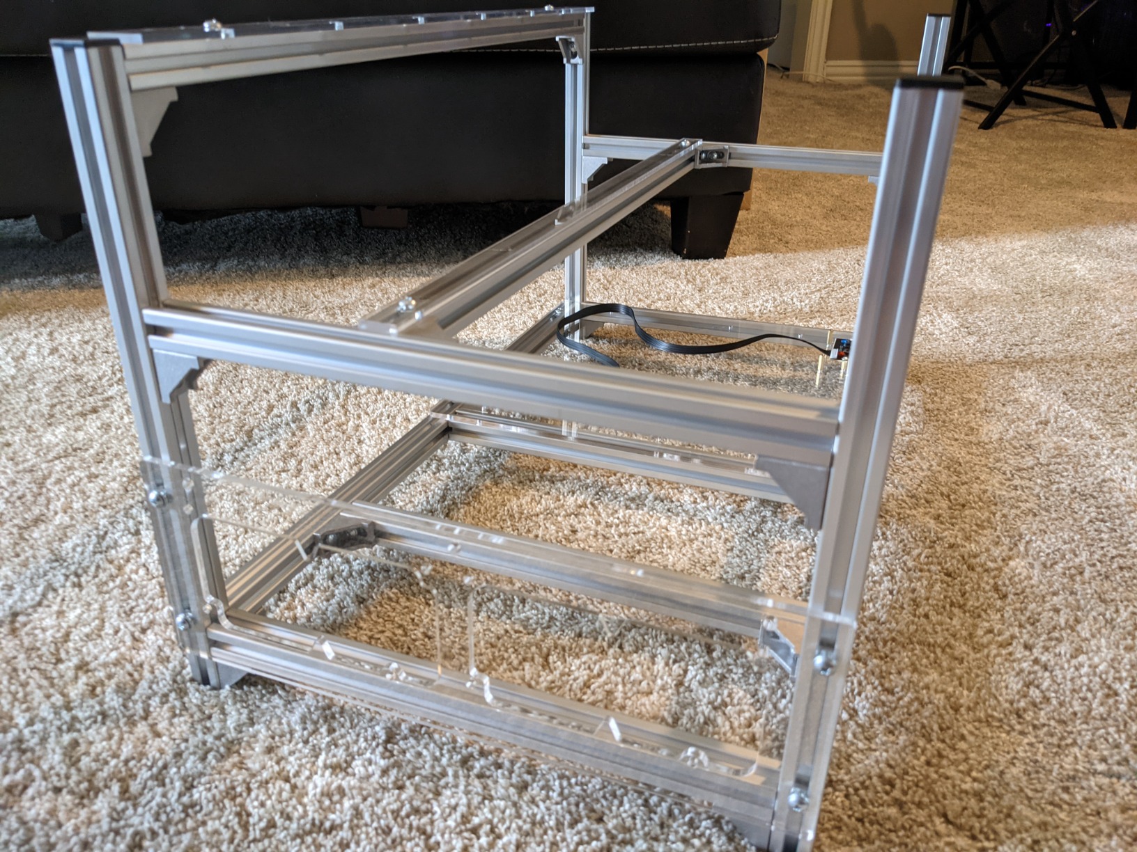 $20/mo - Finance Baseltek 6 GPU Aluminum Mining Rig Open Air Frame Case ...