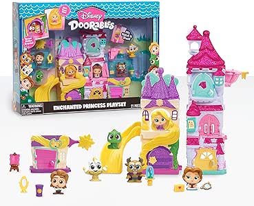 Amazon.com: Disney Doorables Enchanted Princess Playset, Amazon ...