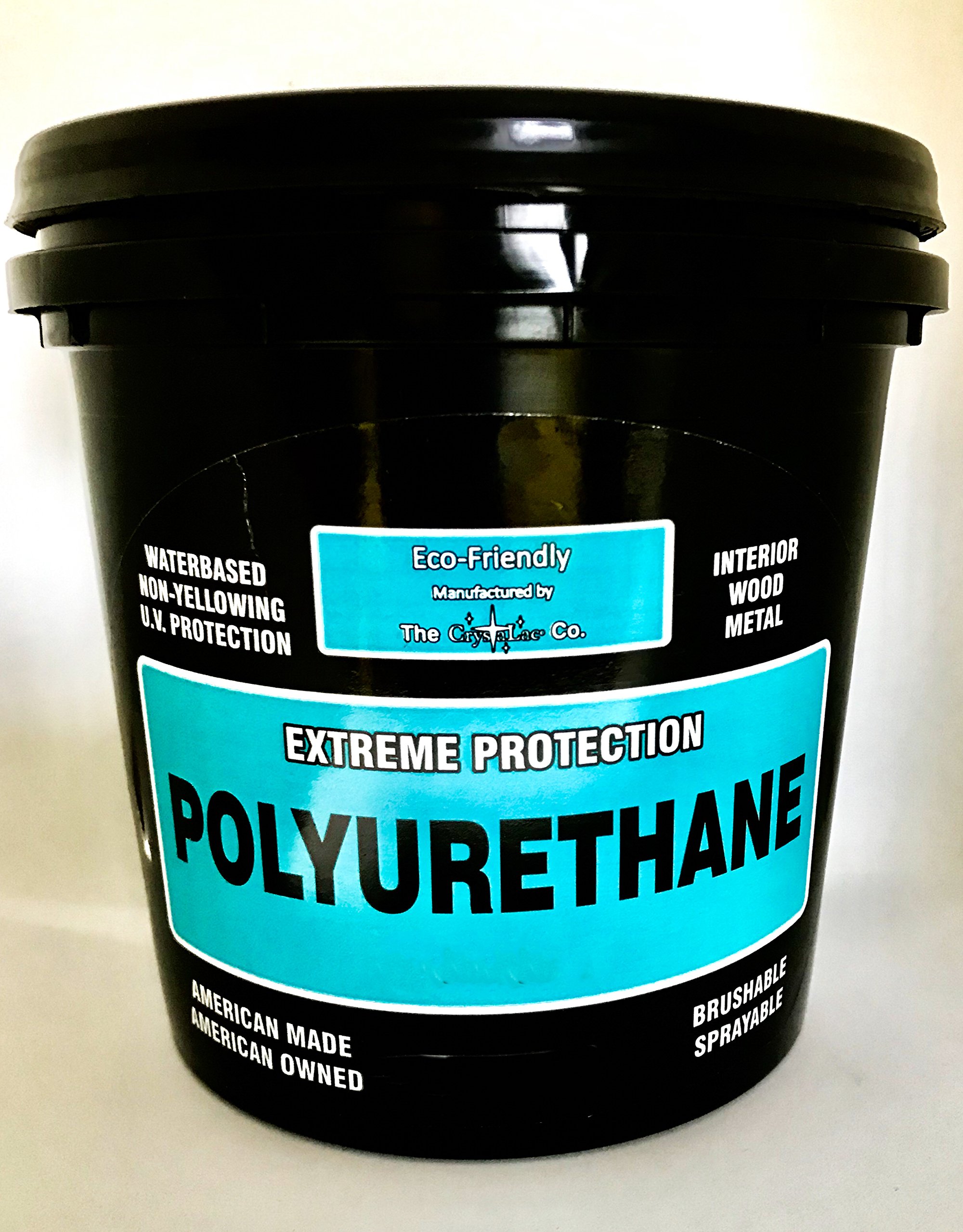 CrystaLac Extreme Protection Water Based Polyurethane (Satin, Gallon ...
