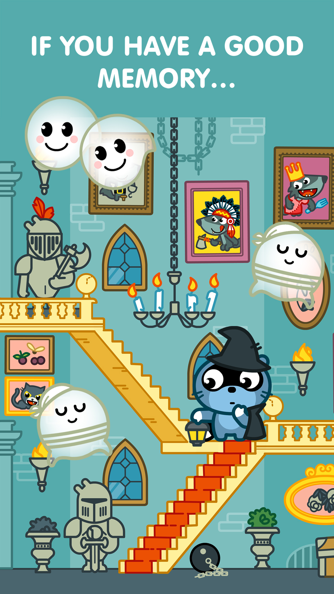 Pango Halloween Memory - spooky ghost matching game for kids 3-8 years ...