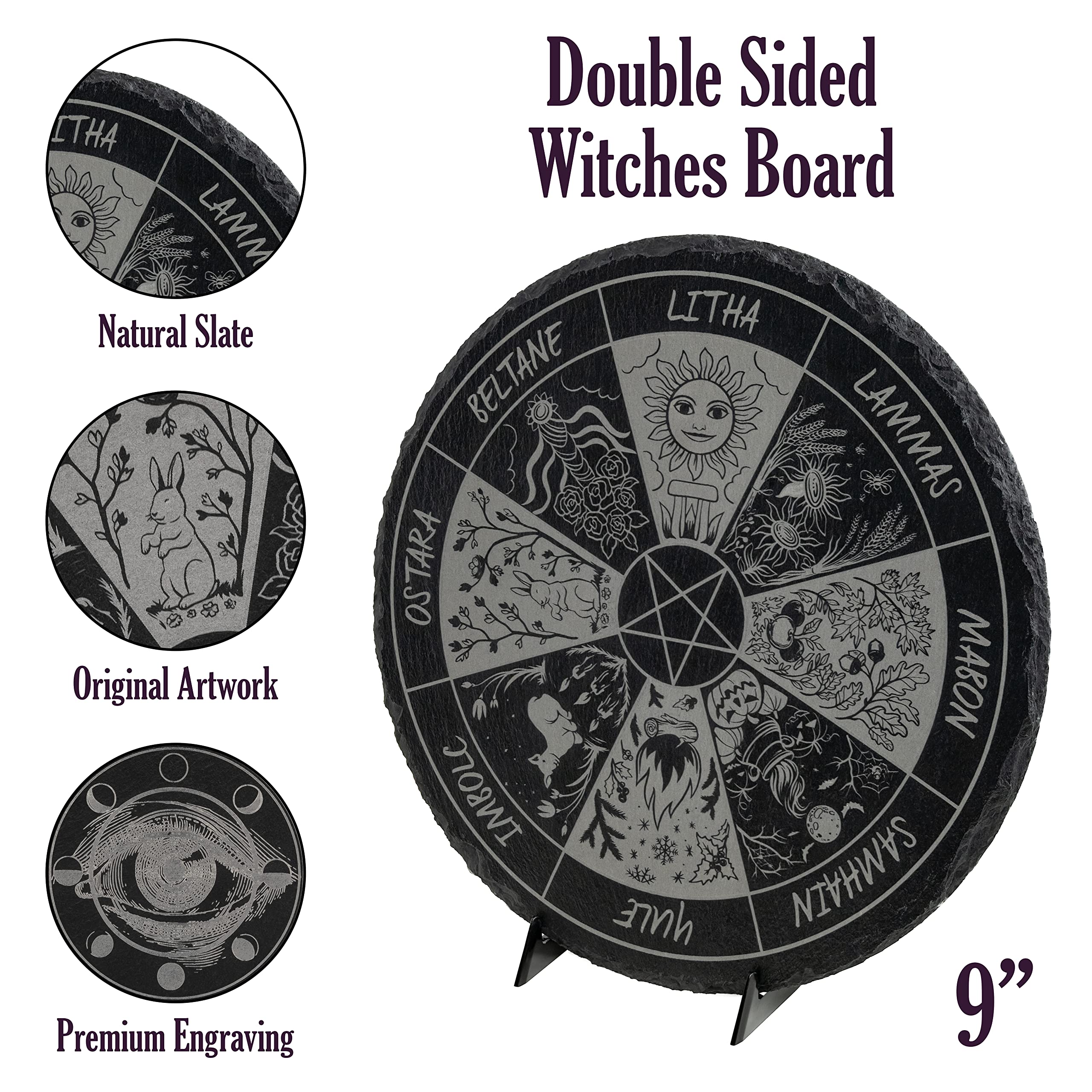 Mua Double Sided | Wheel of the Year | Witch's Calendar | Divination ...