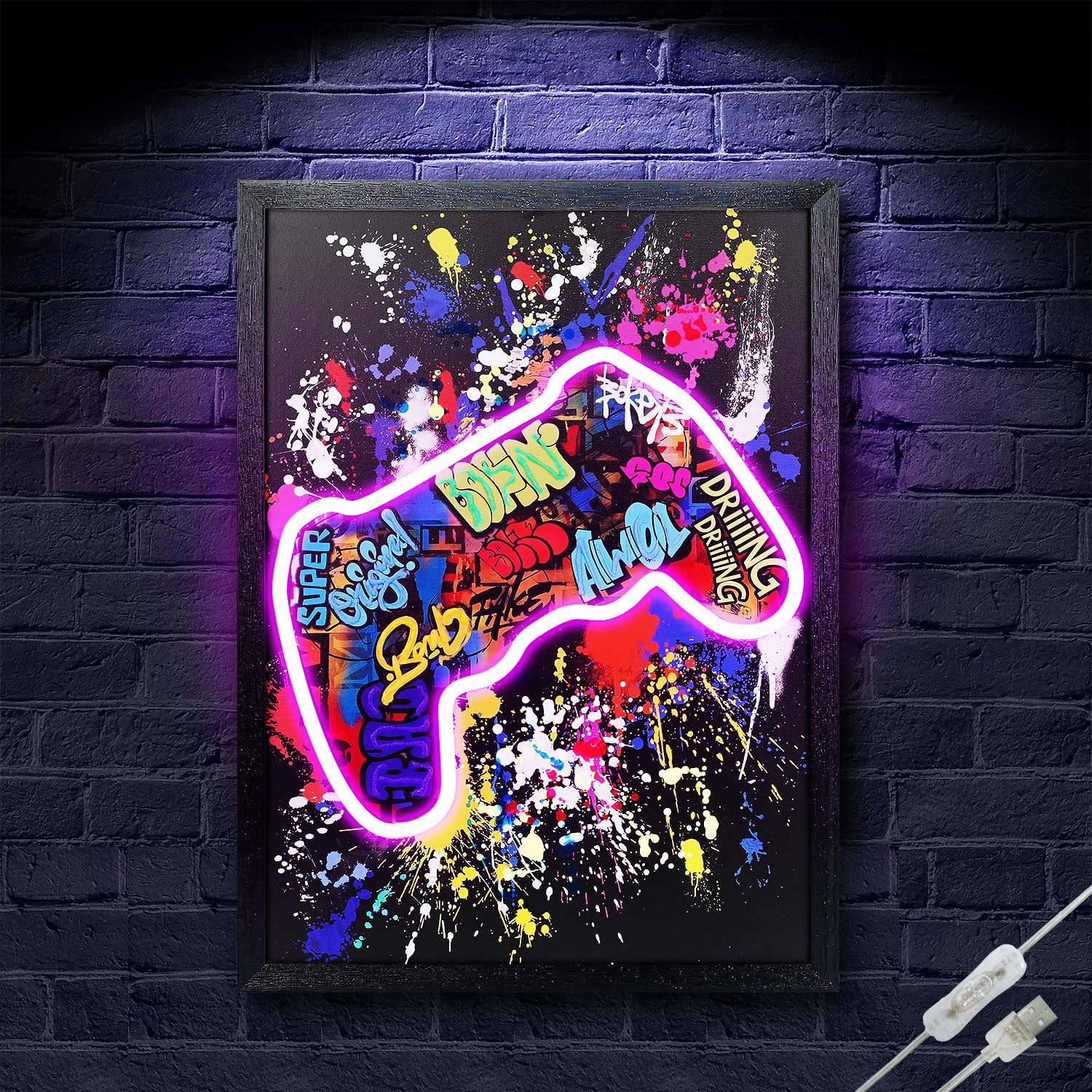 HJSDYLIN LED Neon Sign for Wall Decor Wall Art Neon Light Sign LED Game ...