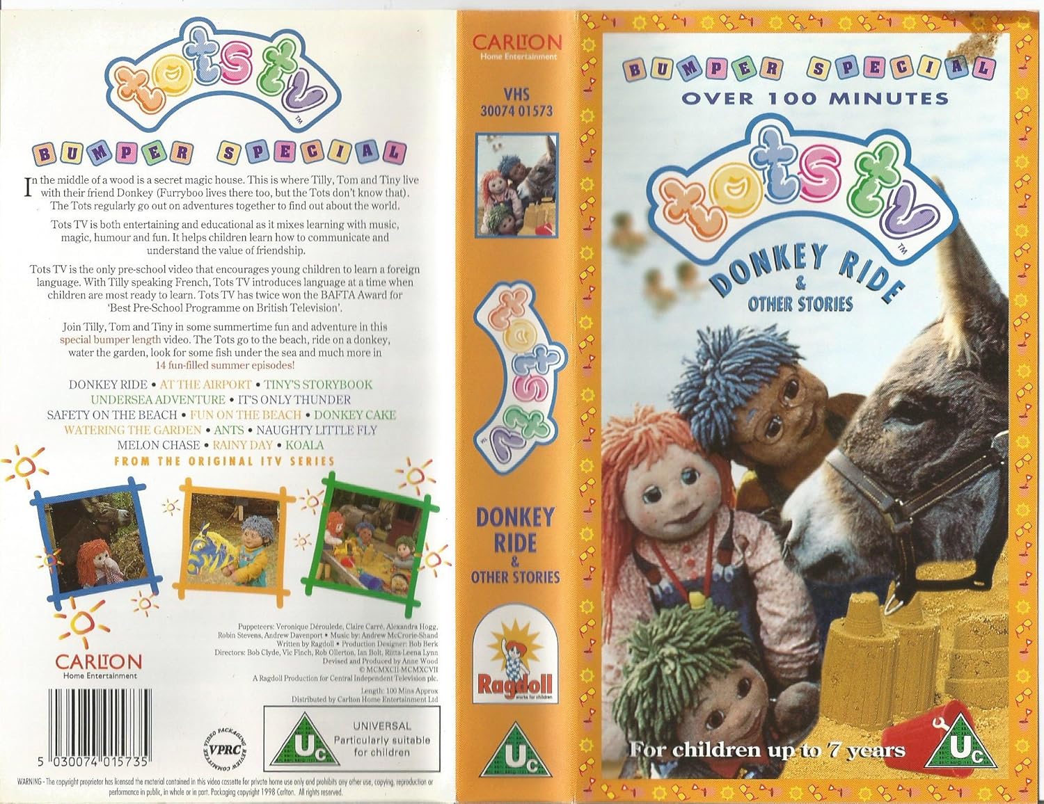Tots TV: Donkey Ride And Other Stories [VHS]: Tots TV: Amazon.co.uk: Video