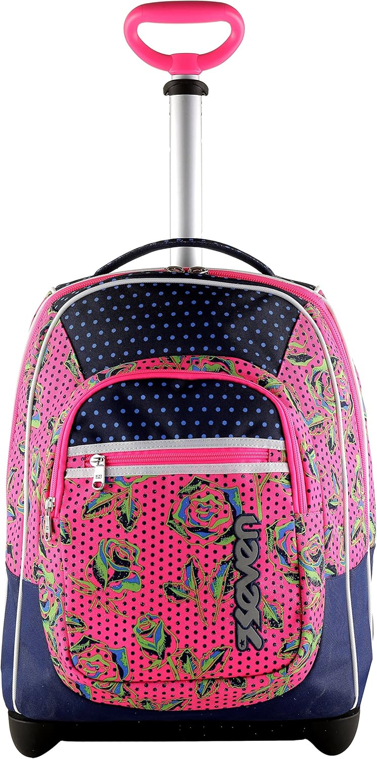 Trolley Fit Seven , ROMANTIC , Blue Pink , 35 Lt , 2in1 Wheeled ...