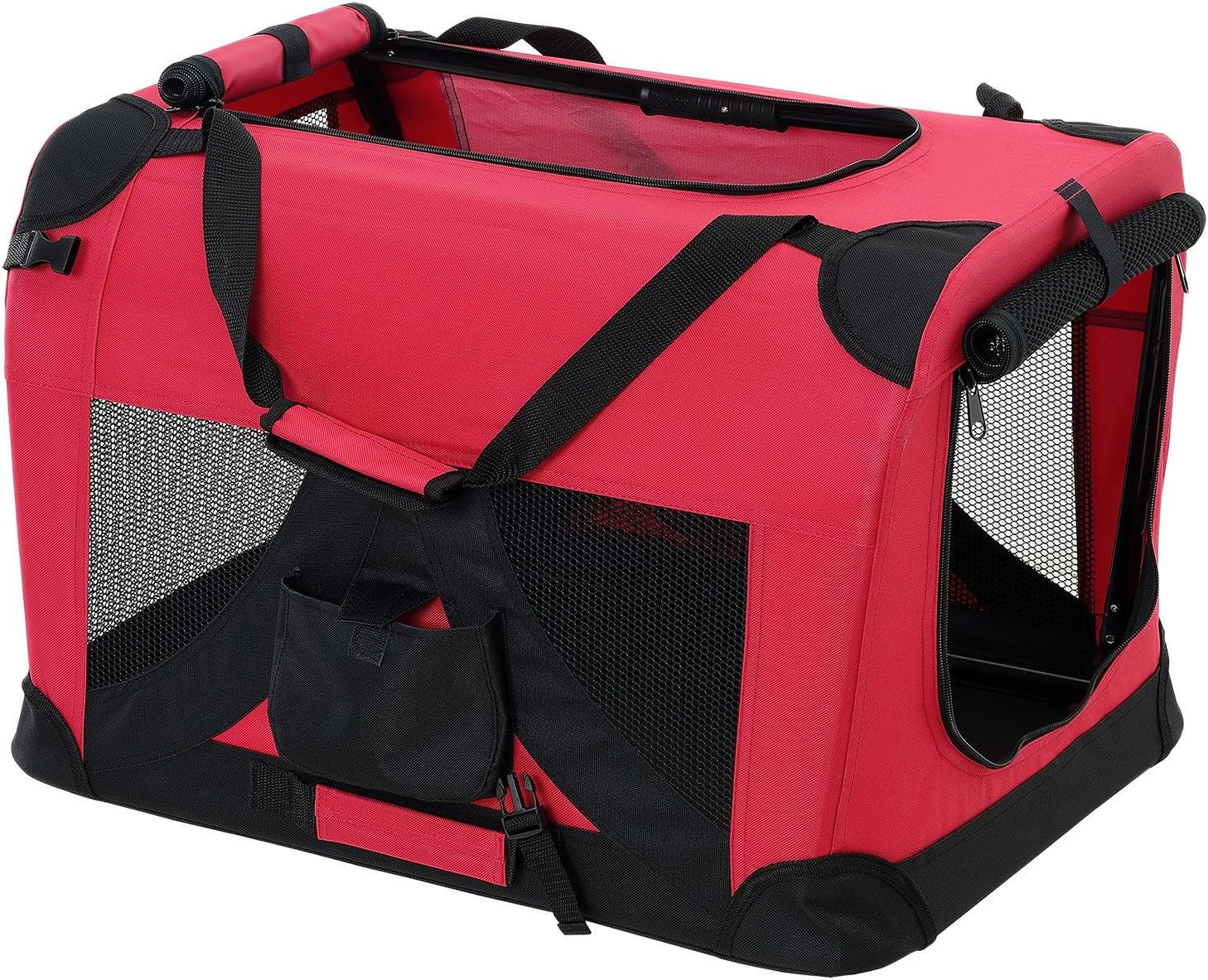 [pro.tec] Faltbare Hundetransportbox Gr. M 42 x 42 x 60cm Transportbox ...
