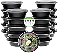 Amazon.com: [20 Pack] 3 Compartment Meal Prep Containers BPA Free ...