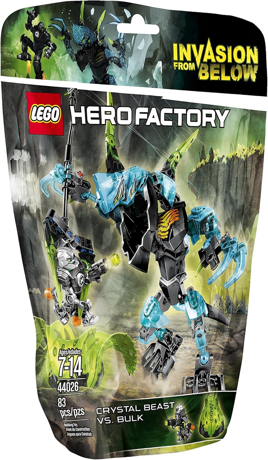 Amazon.com: LEGO Hero Factory Crystal Beast vs. Bulk 44026 Building Set ...