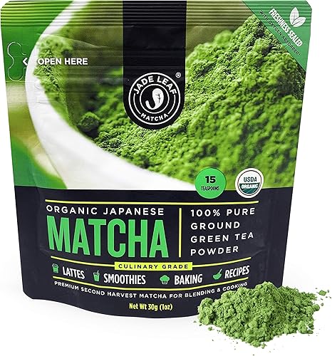 Jade Leaf Matcha Green Tea Powder - USDA Organic, Authentic Japanese ...