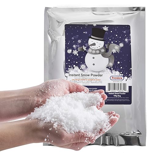 PREXTEX Instant Snow Powder - Makes 2 Gallons of Artificial Snow ...
